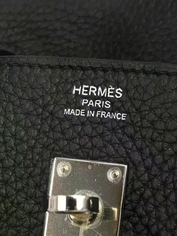 Hermès Togo Leather Birkin 25 Handbag - Black