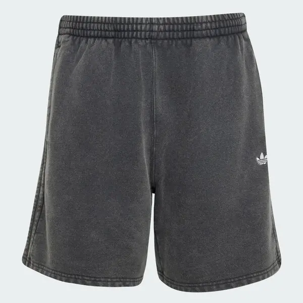 Adidas Originals Trefoil Essentials Washed Fleece Shorts - Black