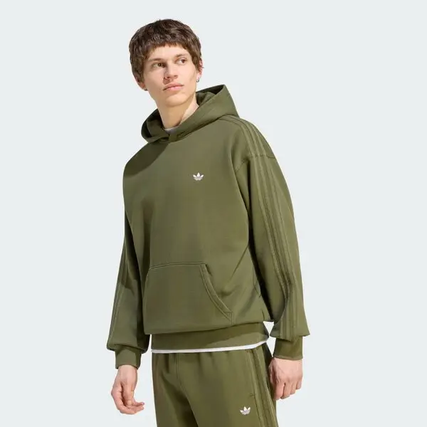 Adidas Originals Trefoil Essentials Washed Loose Hoodie - Night Cargo