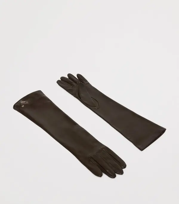Max Mara Lambskin Long Gloves