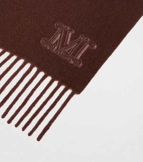 Max Mara Cashmere Monogram Scarf