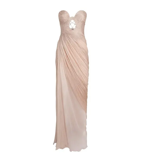 MARIA LUCIA HOHAN Strapless Draped Gown