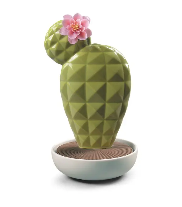 LLADRO Opuntia Cactus Diffuser - Green