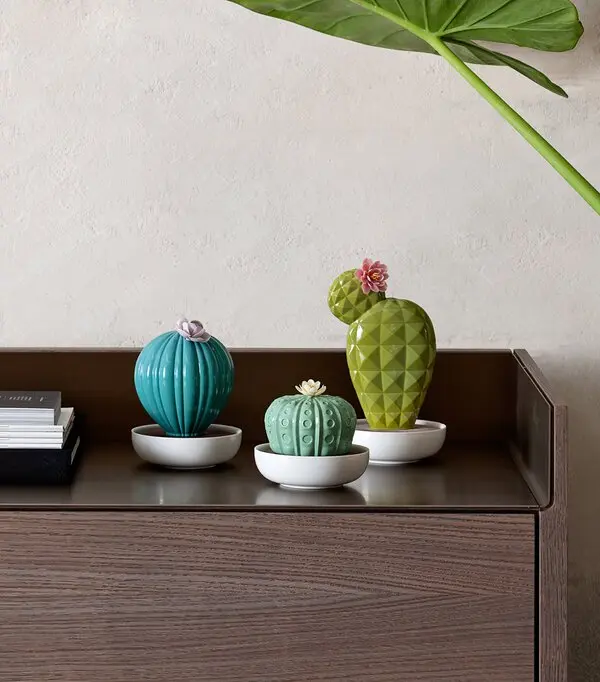 LLADRO Opuntia Cactus Diffuser - Green