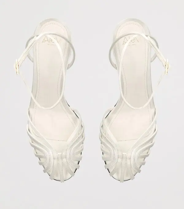 ALEVI MILANO Satin Blake Heeled Sandals 75