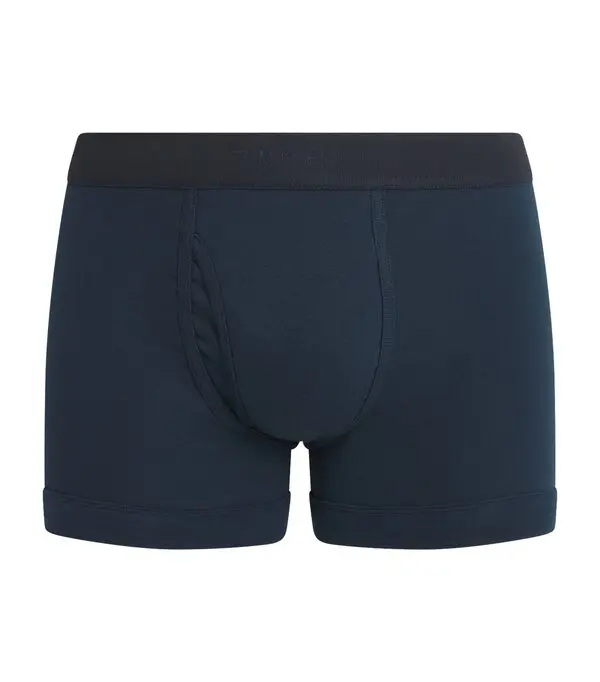 TOM FORD Stretch-cotton Logo Boxers - Navy
