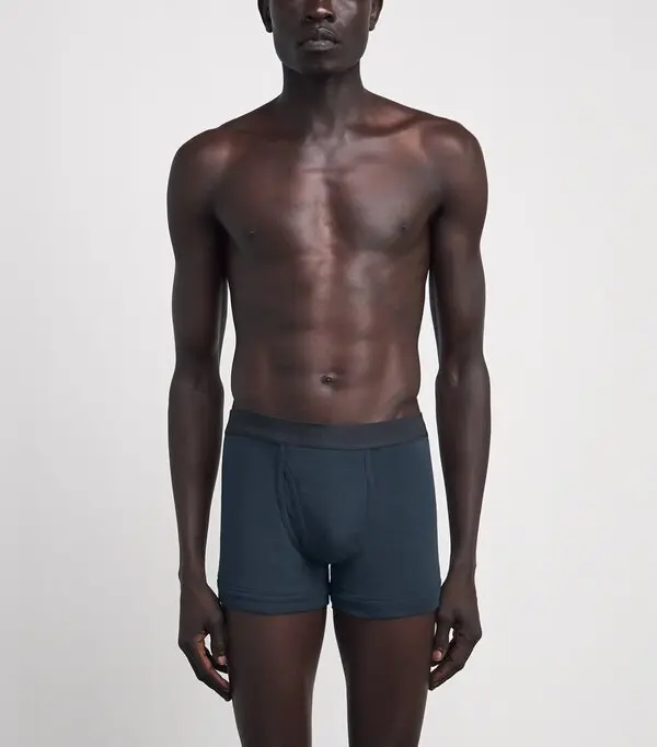 TOM FORD Stretch-cotton Logo Boxers - Navy