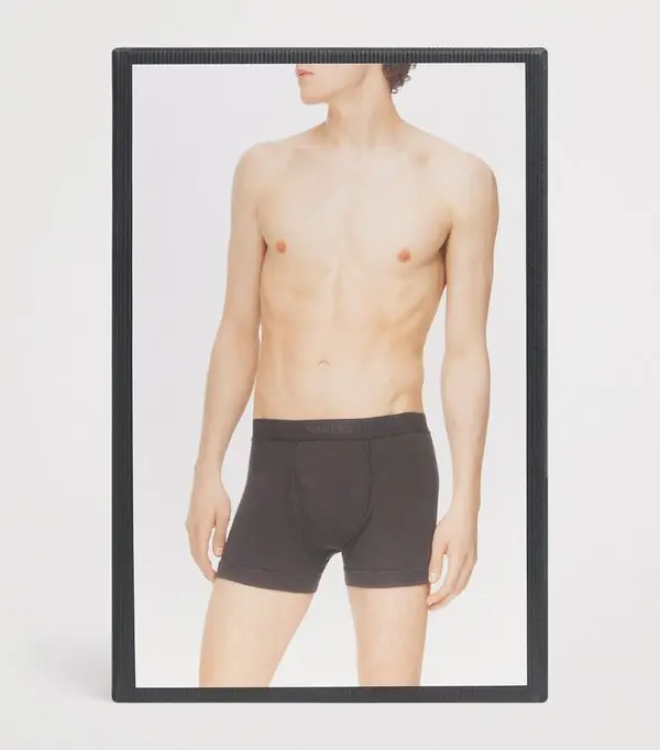 TOM FORD Stretch-cotton Logo Boxers - Navy