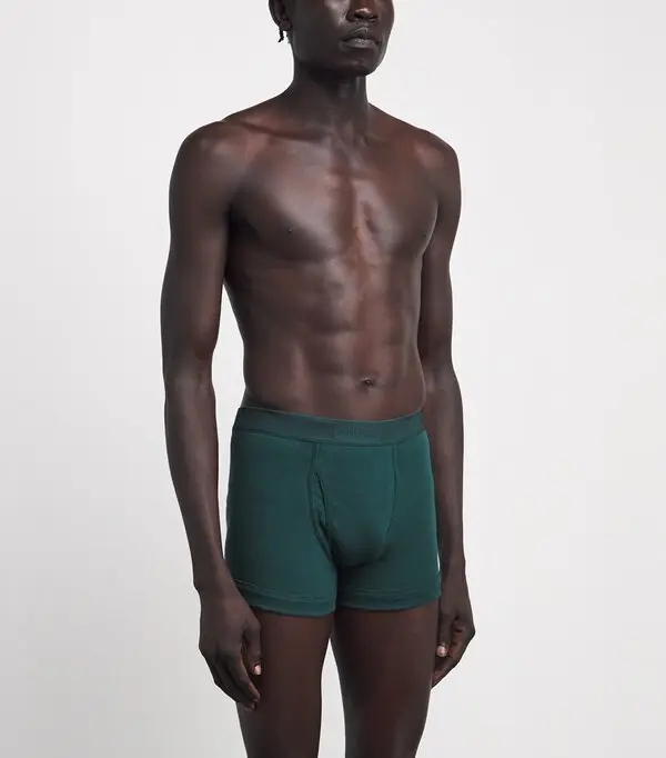 TOM FORD Stretch-cotton Logo Boxers - Green