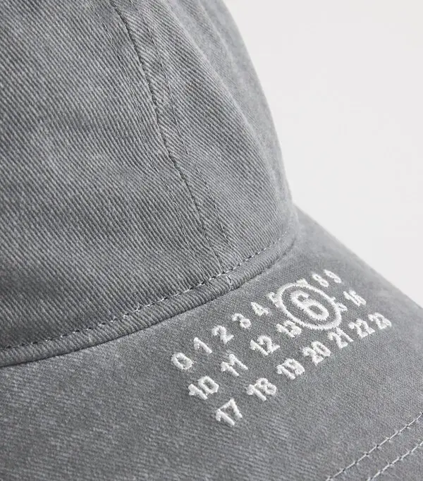 MAISON MARGIELA Cotton Numeric Logo Cap