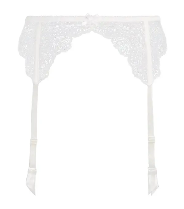AUBADE Lace Danse Des Sens Suspender Belt - Ivory