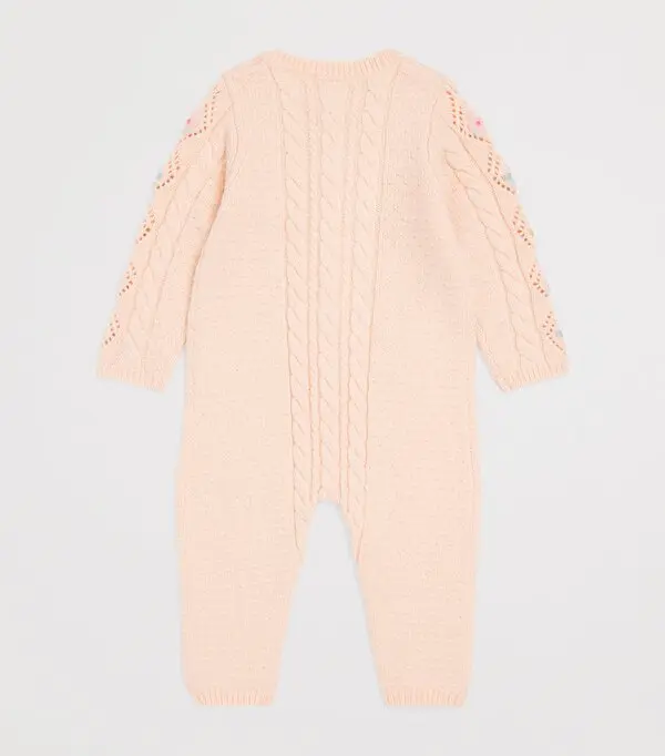 LOUISE MISHA Knitted Floral Playsuit