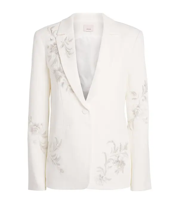 Cinq À Sept Rococo Embroidered Blazer - Ivory