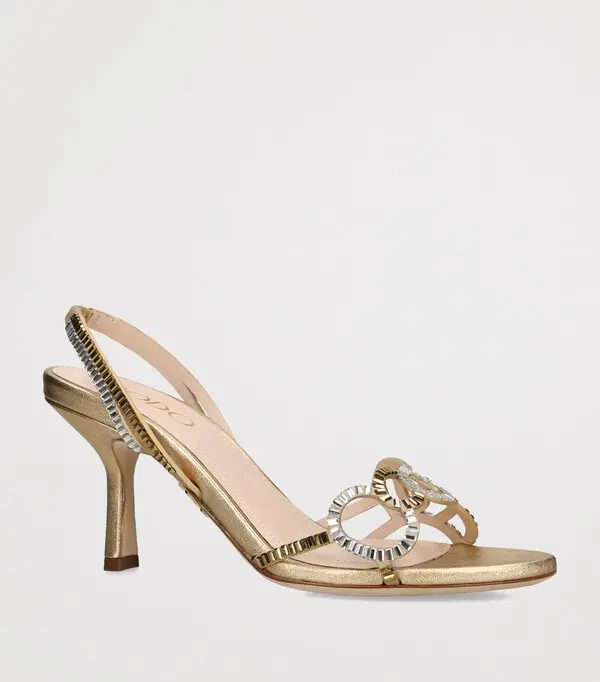 Rodo Crystal-embellished Pearle Heeled Sandals 75