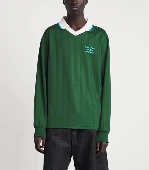 Drole De Monsieur Slogan Polo Shirt