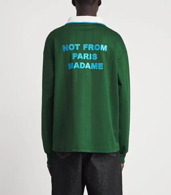 Drole De Monsieur Slogan Polo Shirt