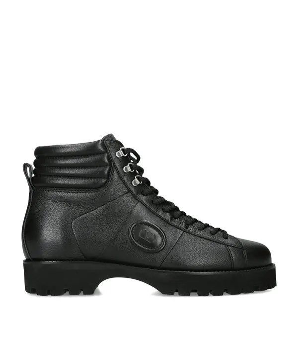 Valentino Garavani Leather Combat Boots