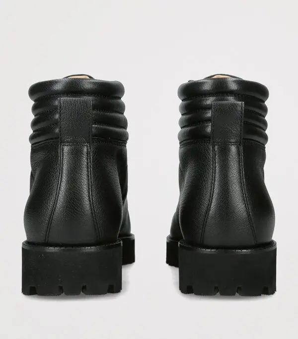 Valentino Garavani Leather Combat Boots