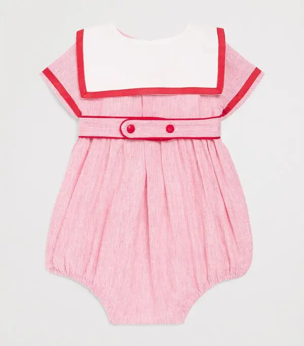 Pepa London Stripe Mariner Collar Playsuit