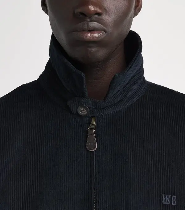 WALES BONNER Corduroy Drew Shacket - Navy