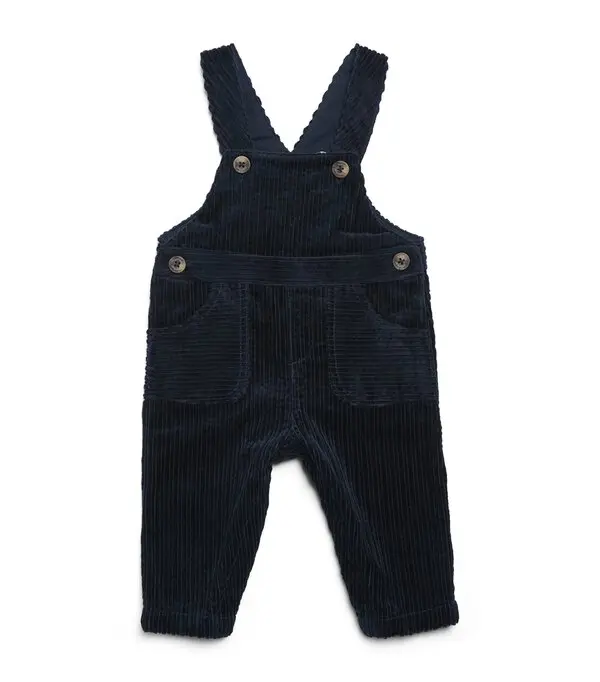 TARTINE ET CHOCOLAT Cotton Corduroy Dungarees - Navy