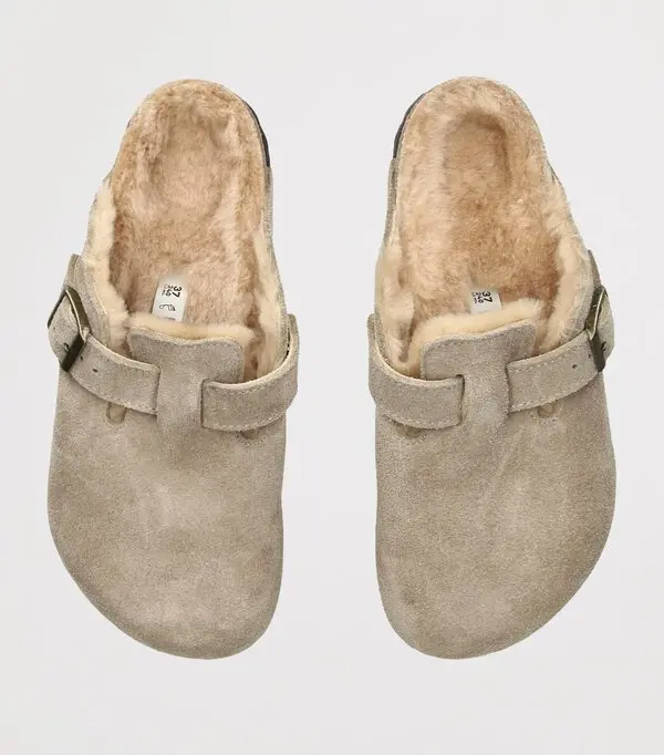 BIRKENSTOCK Shearling Boston Clogs