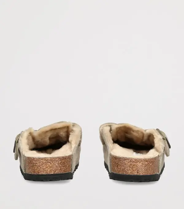 BIRKENSTOCK Shearling Boston Clogs