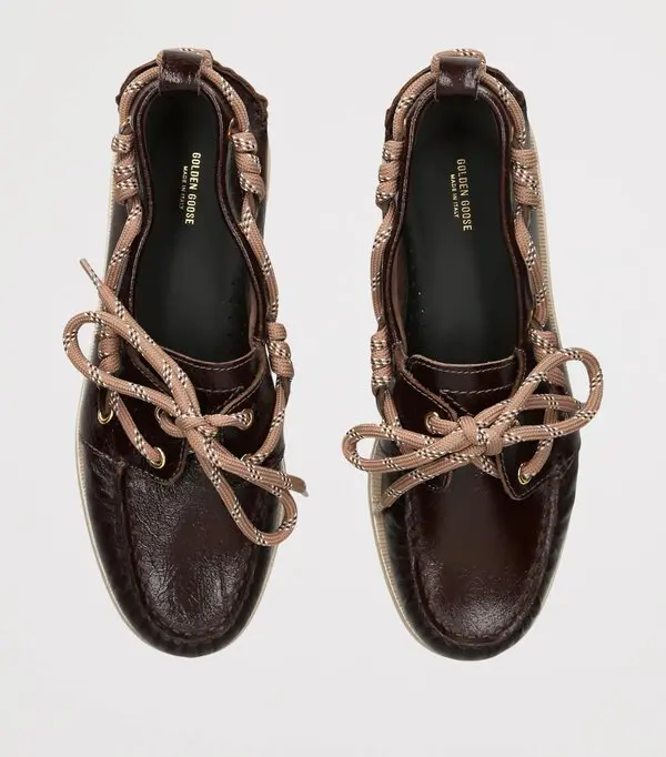 GOLDEN GOOSE Leather Boat Shoes