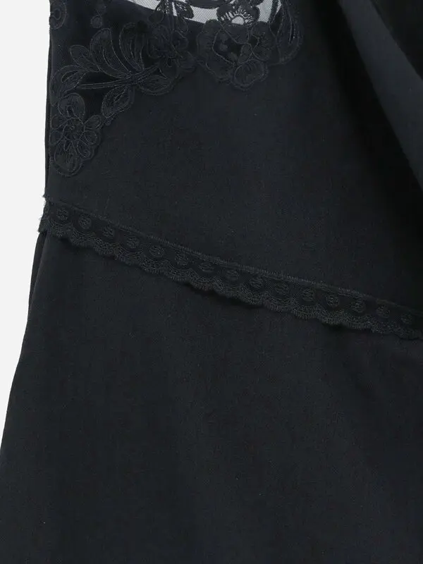 Chloé Silk Top With Lace Detail
