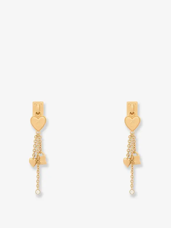 Chloé Paddington Brass Earrings With Pendants - Multicolor