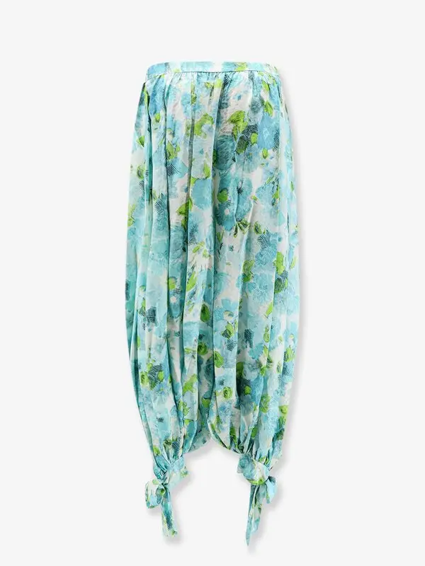 Chloé Harem Multicolor Silk Trousers