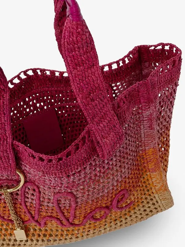 Chloé East-west Summer Banana Raffia Shoulder Bag