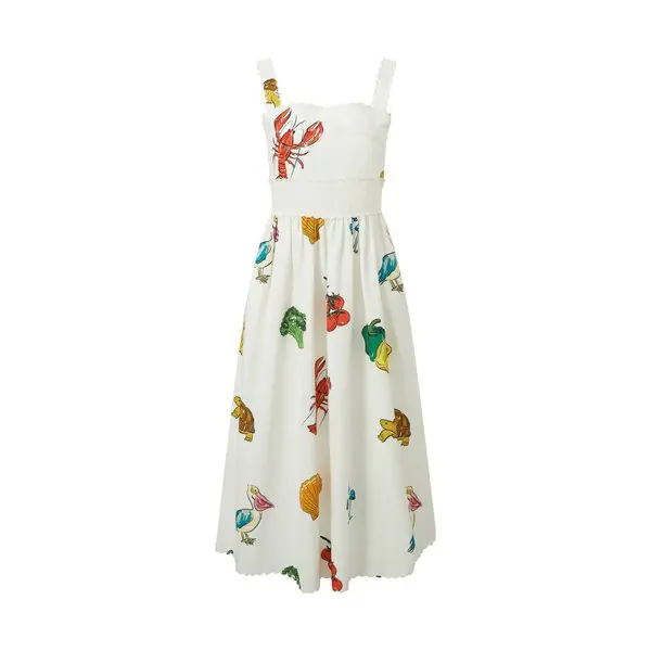 PECANPEPPERPELICAN Vhagar Sleeveless Midi Dress