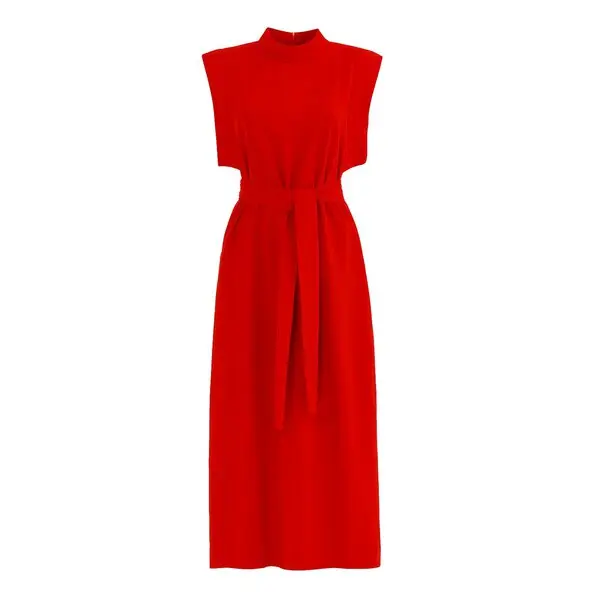 JULIA ALLERT Stylish Straight Dress With Belt