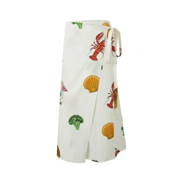 PECANPEPPERPELICAN Vhagar Printed Wrap Skirt