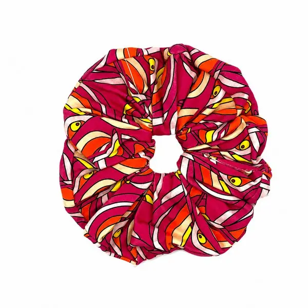 JULIA CLANCEY Supersized Raspberry Organic Martini Scrunchy - Pink