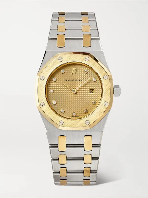 STEPHANIE WINDSOR Audemars Piguet Royal Oak 18k And Stainless Steel Quartz Watch - Gold