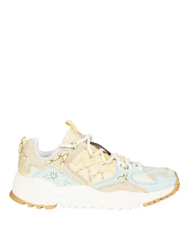 FLOWER MOUNTAIN Multimaterial Lace-up Sneakers