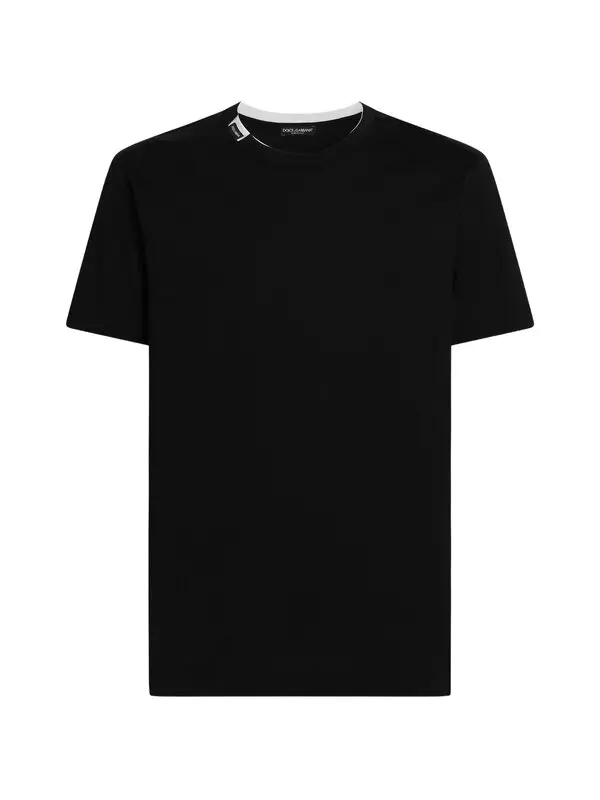 Dolce & Gabbana Short-sleeve Crewneck T-shirt - Nero