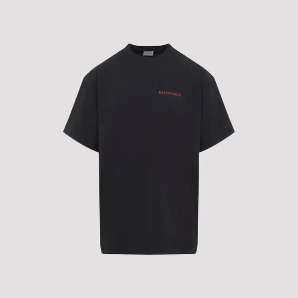Balenciaga Oversized Cotton T-shirt - Black