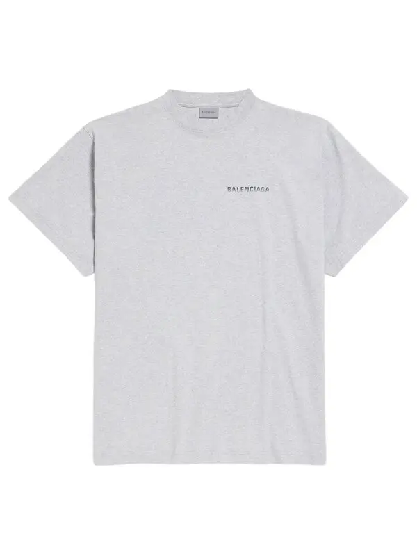 Balenciaga Oversized Cotton T-shirt - Grey