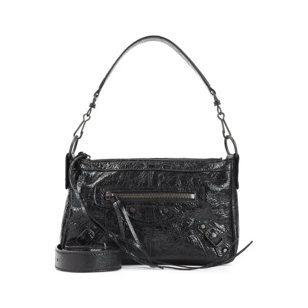 Balenciaga Mini Le City Moto Shoulder Handbag