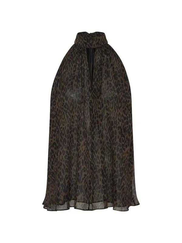 ROTATE BY BIRGER CHRISTENSEN Halterneck Bow Detail Top