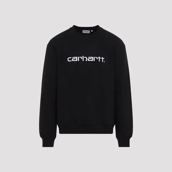 Carhartt Work In Progress Carhartt." Logo Crewneck Sweatshirt