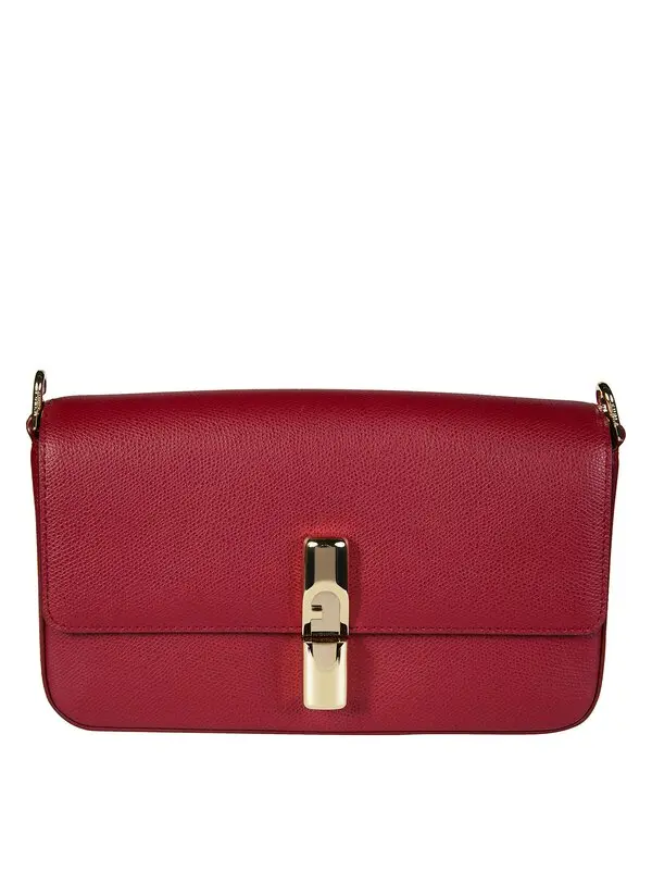 Furla Small Leather Crossbody Bag - Rosso