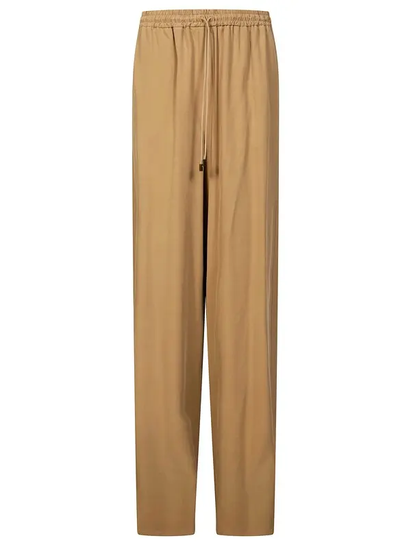 Max Mara Inspired Silk Drawstring Pants For