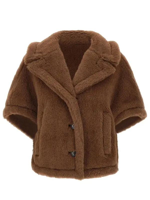 Max Mara Short Kimono Sleeve Wrap Coat