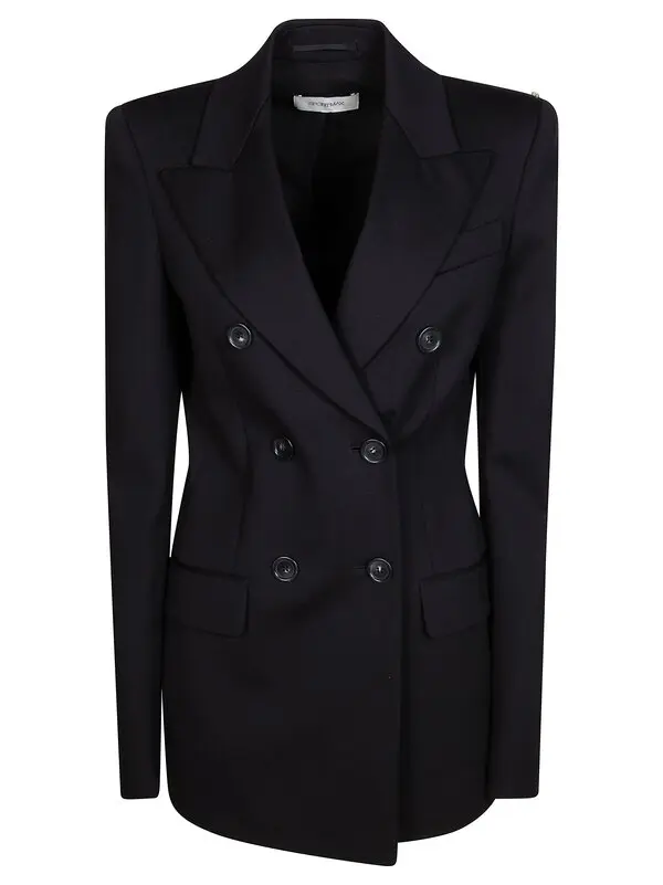 Sportmax Tailored Double-breasted Scuba Jacket For