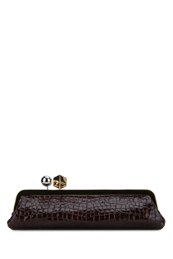 Jacquemus Jacquard Crocodile-effect Clutch Handbag