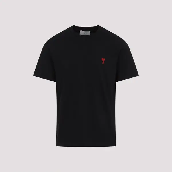 AMI Paris Classic Organic Cotton T-shirt For - Black